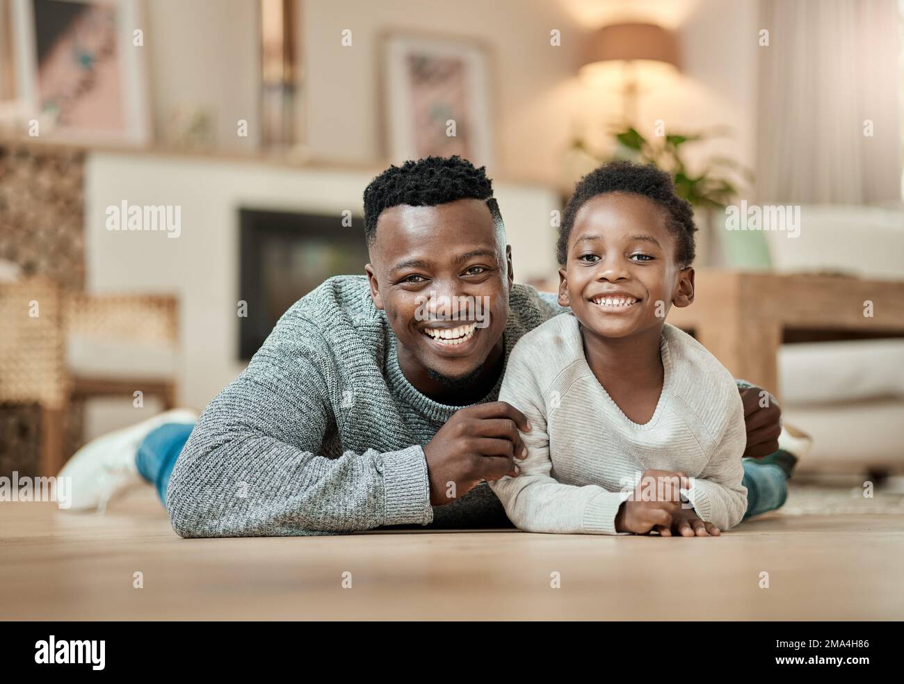 Two peas in a pod. Full length portrait of a handsome young man and his ...