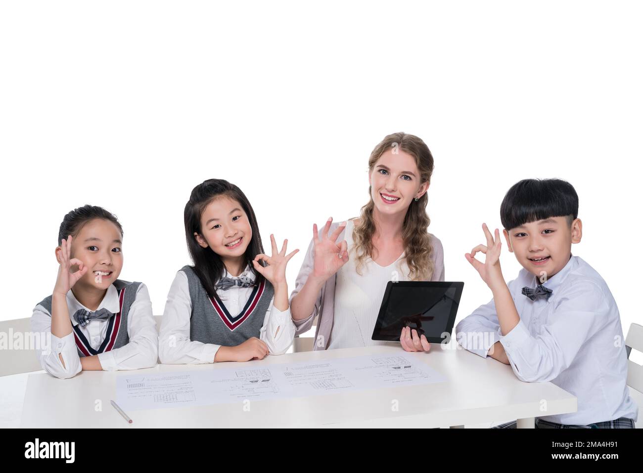 Female teachers guide students learning Stock Photo - Alamy