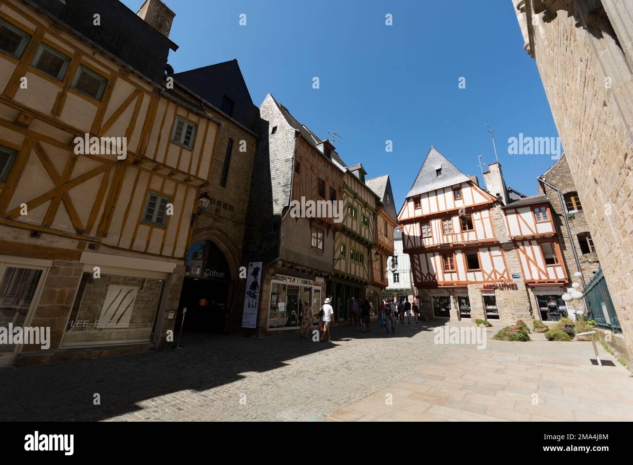 Old Town. Vannes. Commune in the Morbihan department. Brittany. France ...