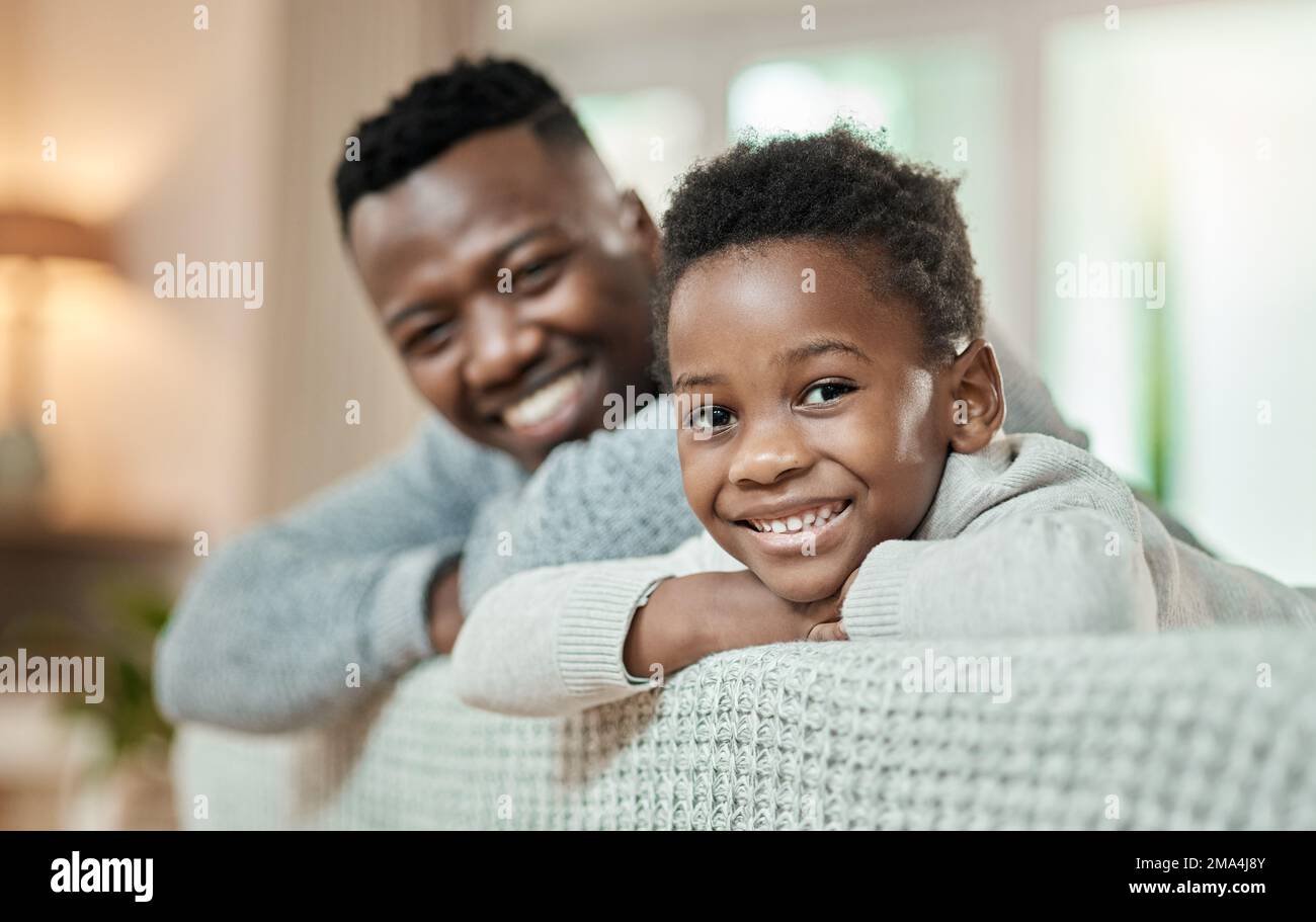 Growing up with the perfect role model. Cropped portrait of an adorable ...