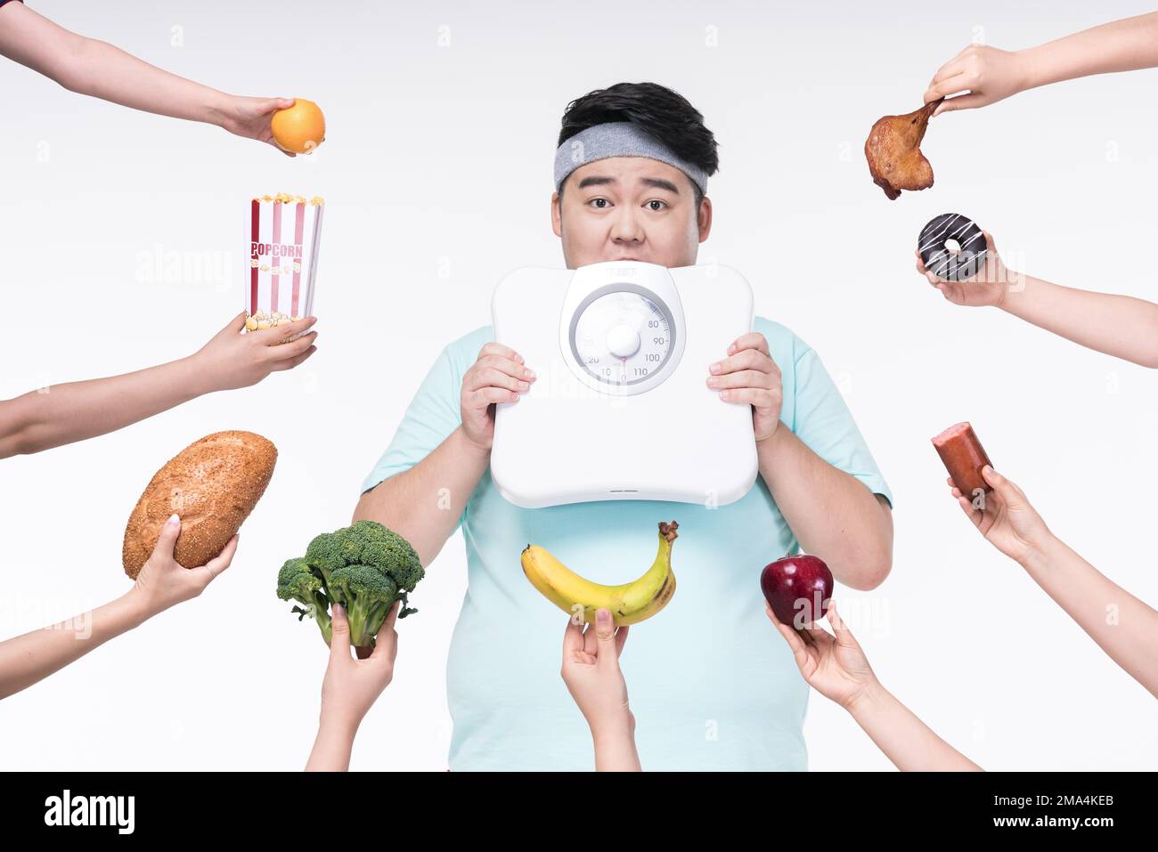 Fat young men Stock Photo - Alamy