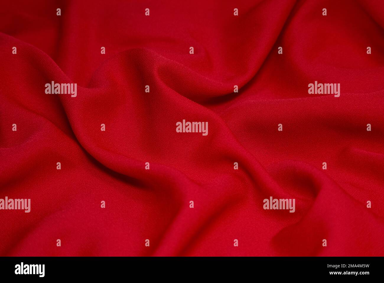 Red fabric background. Red cloth waves background texture. Red fabric ...