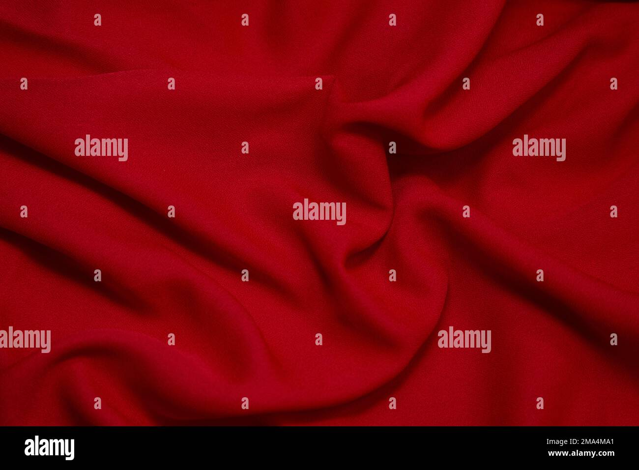 Red fabric background. Red cloth waves background texture. Red fabric ...