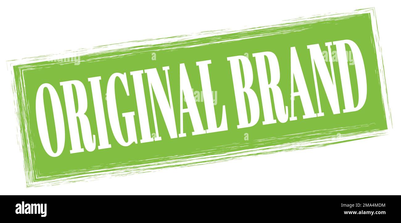 Original brand text written hi-res stock photography and images - Alamy