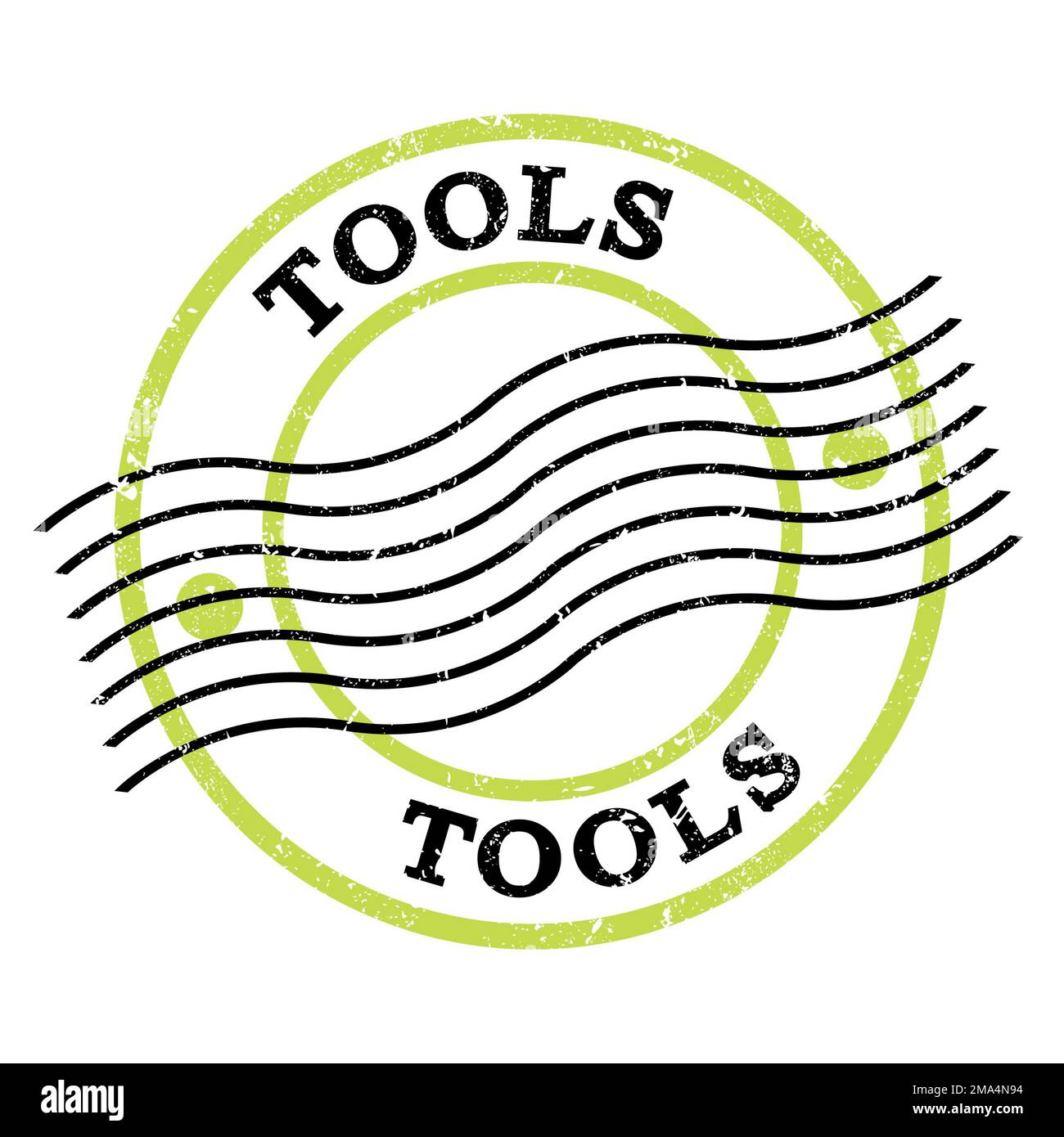 TOOLS, text written on green-black grungy postal stamp Stock Photo - Alamy