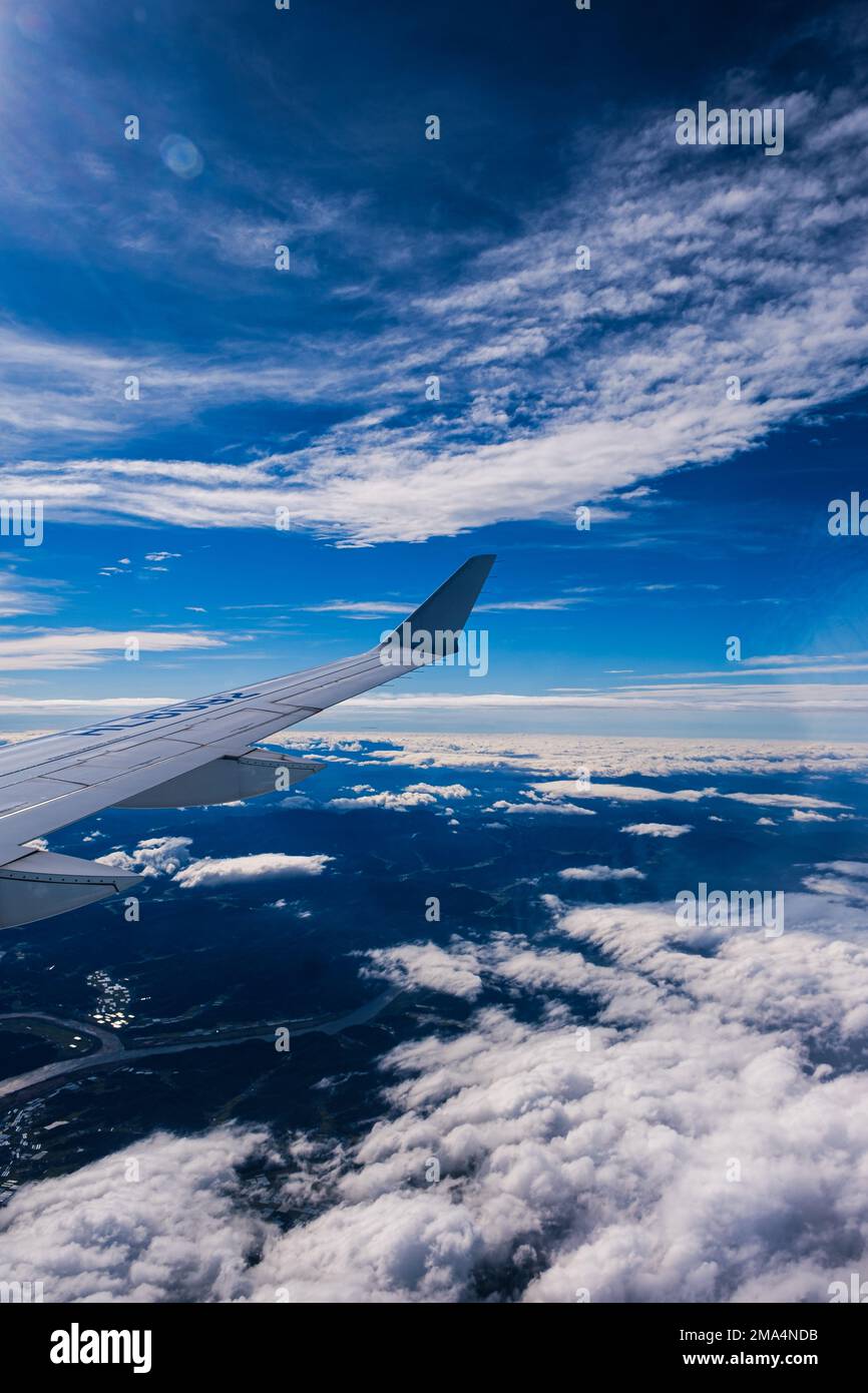 Outside the airplane window Stock Photo - Alamy