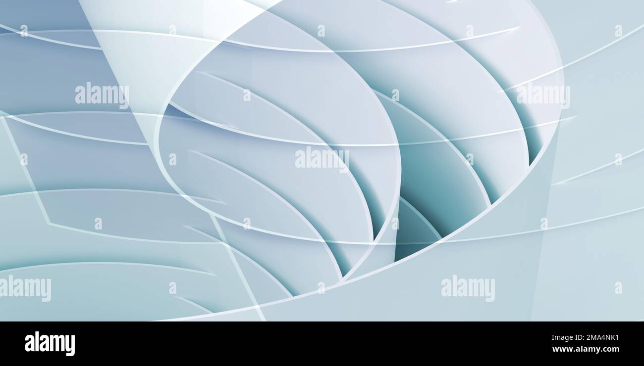 Abstract graphical background with intersected blue spirals, double ...