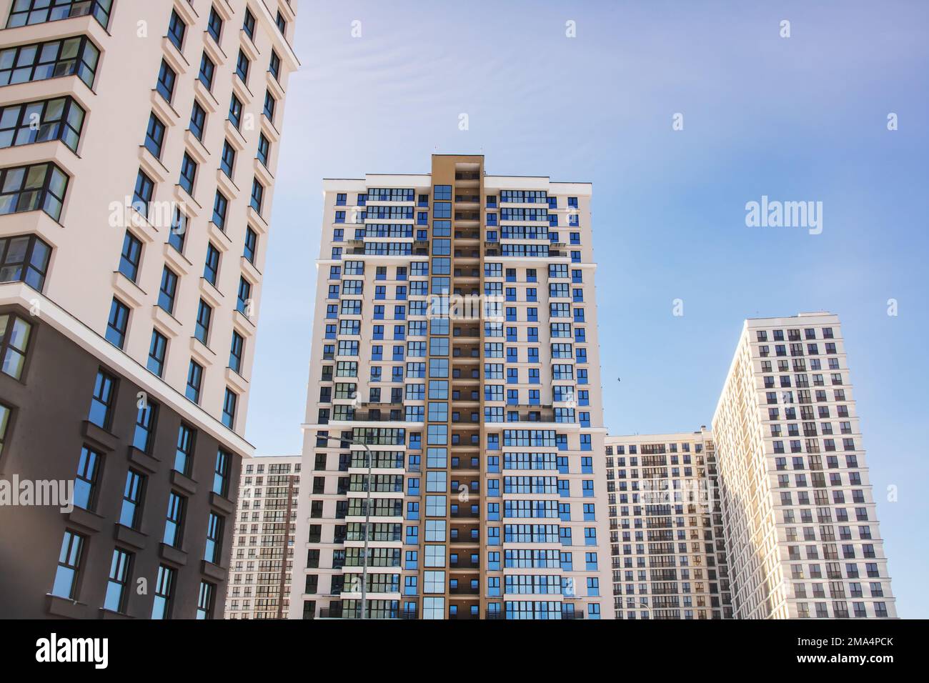 Belarus, Minsk - 12 december, 2022: Modern houses in Minsk world Stock ...