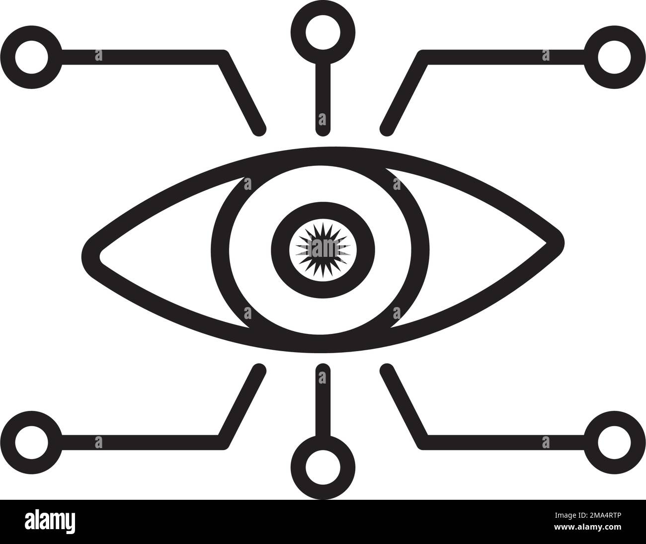 Bionic eye icon vector illustration logo design Stock Vector Image ...