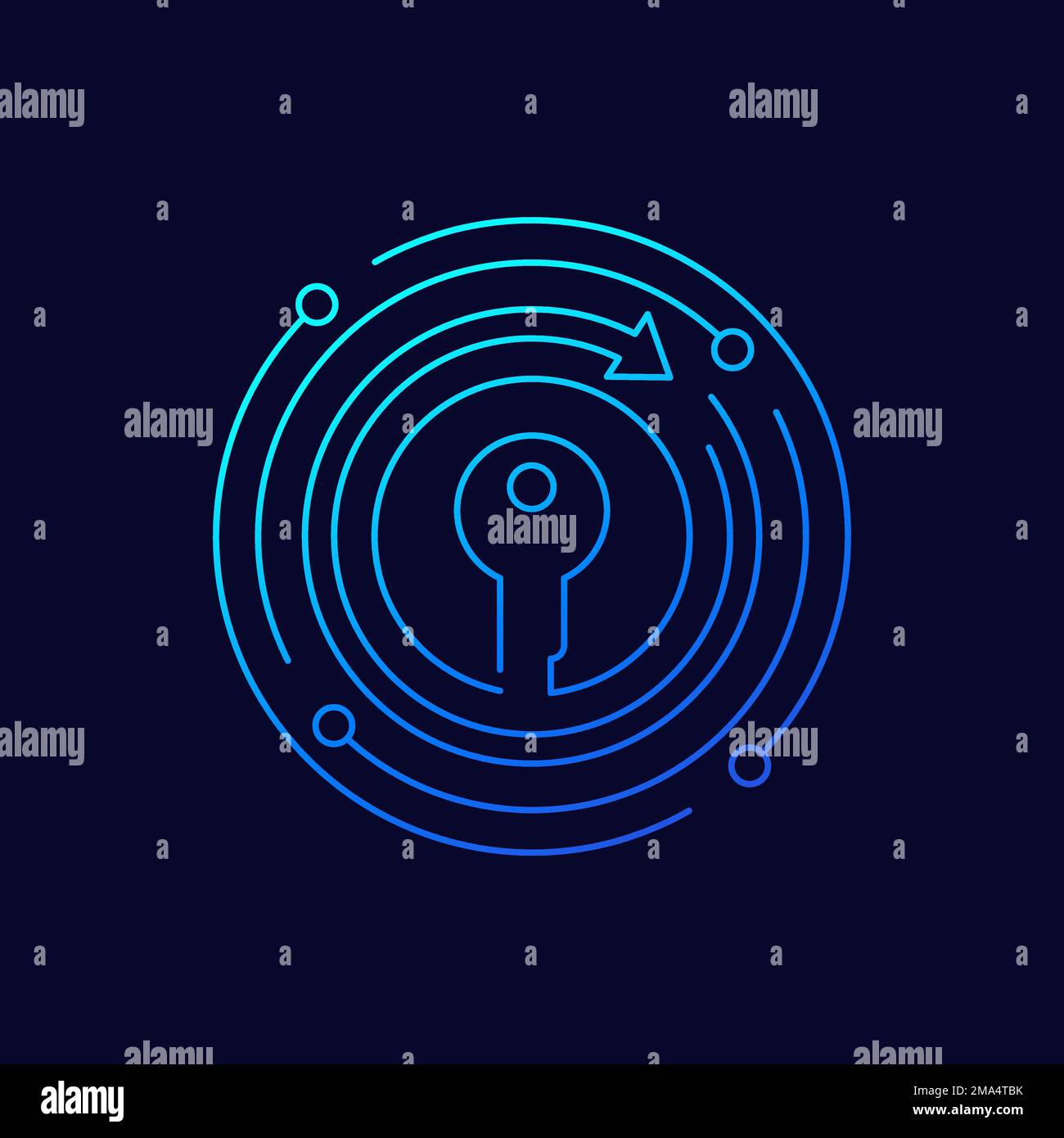 change key linear icon for web and apps Stock Vector Image & Art - Alamy