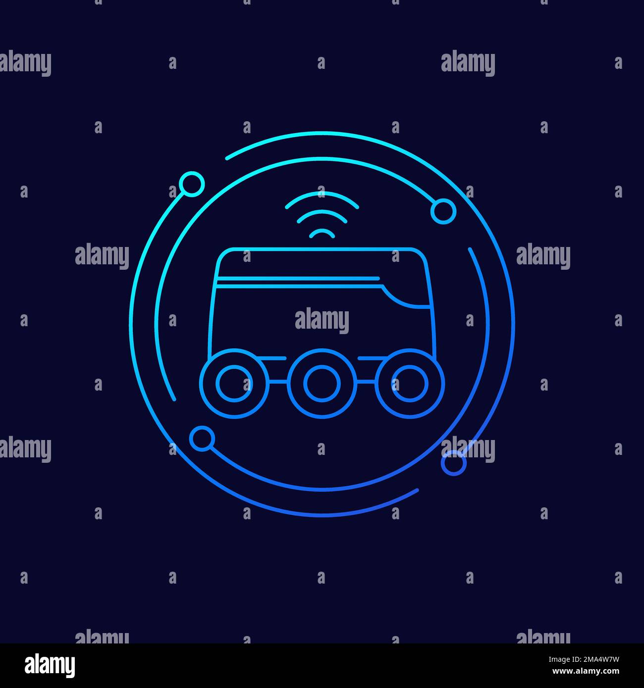 Food delivery robot vehicle Stock Vector Images - Alamy