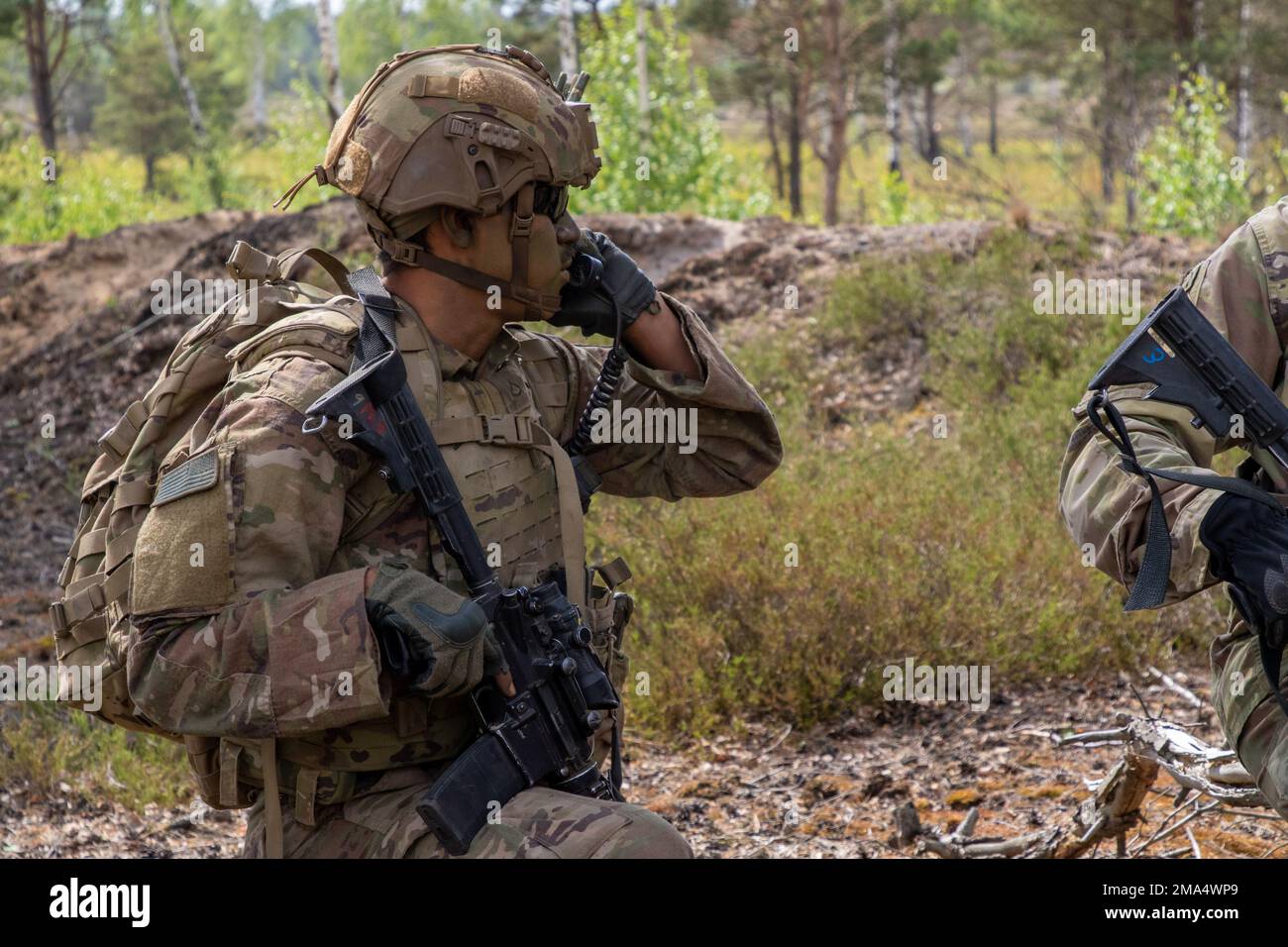 A U.S. Army Soldier assigned to 1st Battalion, 8th Infantry Regiment ...
