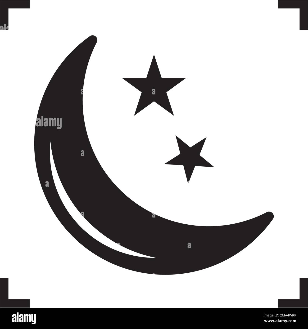 night mode icon vector illustration symbol design Stock Vector Image ...
