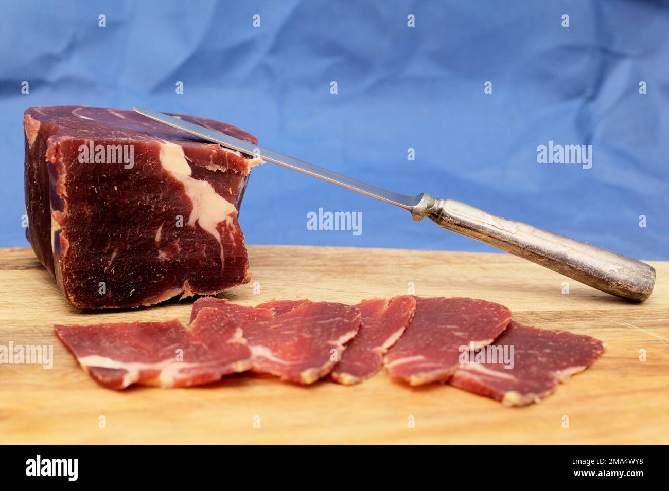 Cecina de Leon, salted and air dried beef from Leon province of Spain ...