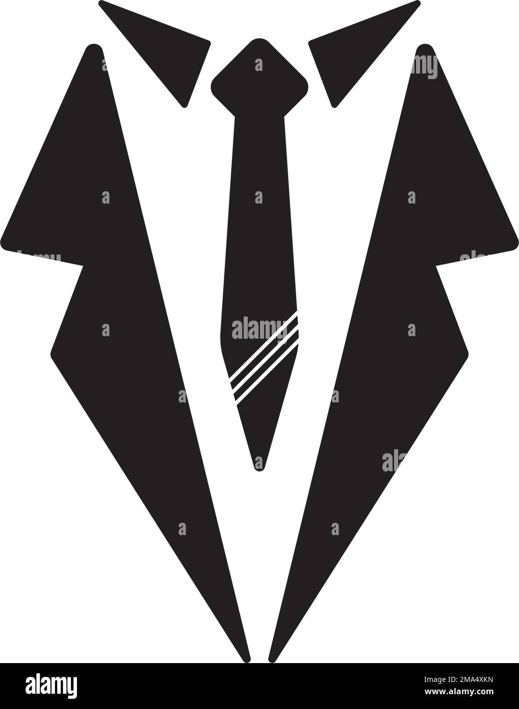 Tuxedo icon vector illustration simple logo design Stock Vector Image & Art - Alamy