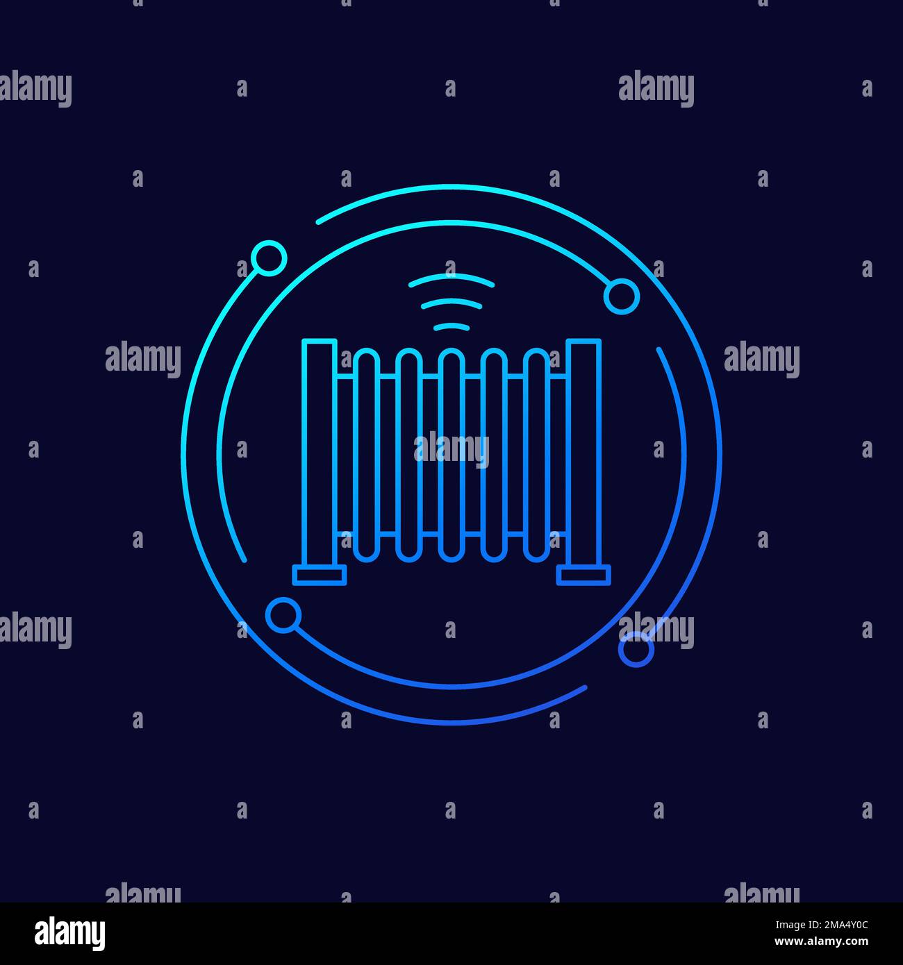 Automatic fence gate line Stock Vector Images - Alamy
