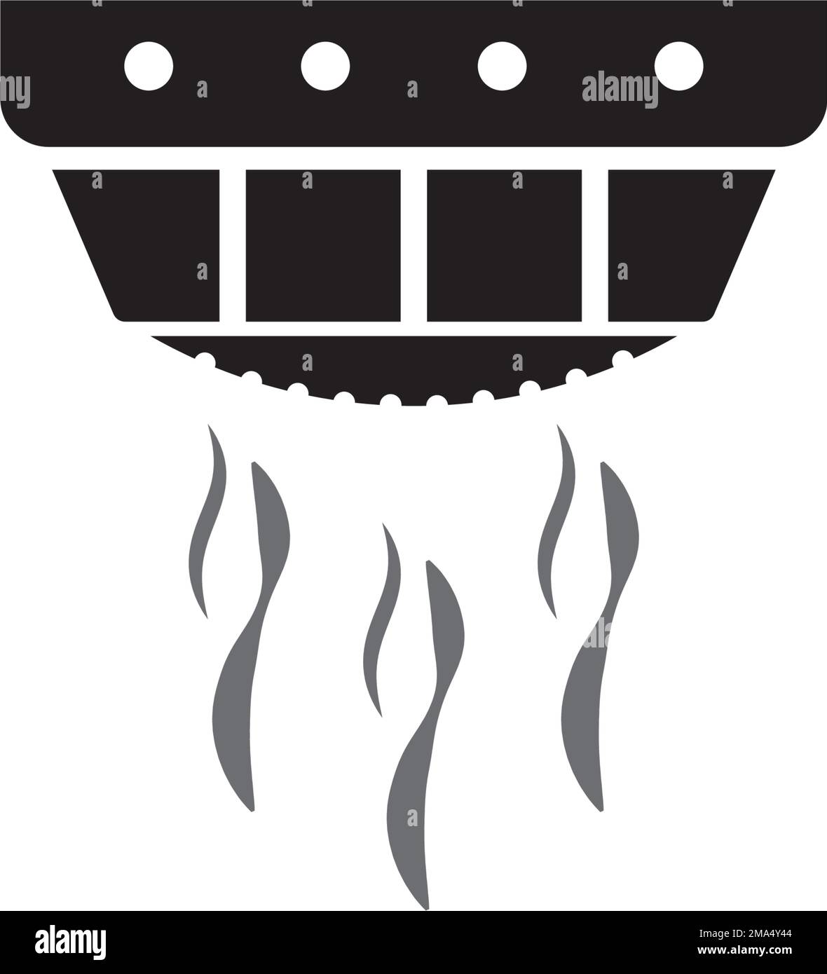 smoke sensor icon vector illustration symbol design Stock Vector Image ...