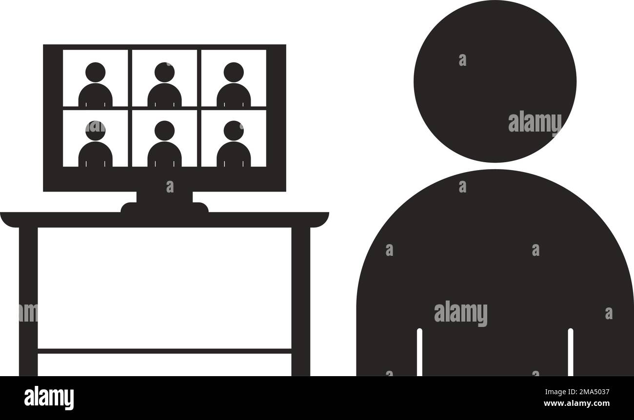 Virtual communication vector hi-res stock photography and images - Alamy