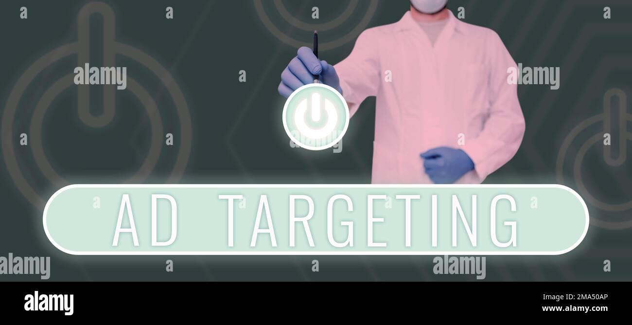 Sign Displaying Ad Targeting Business Idea Target The Most Receptive Audiences With Certain