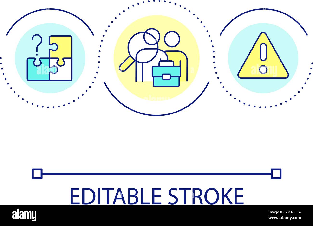 Staffing challenge loop concept icon Stock Vector Image & Art - Alamy