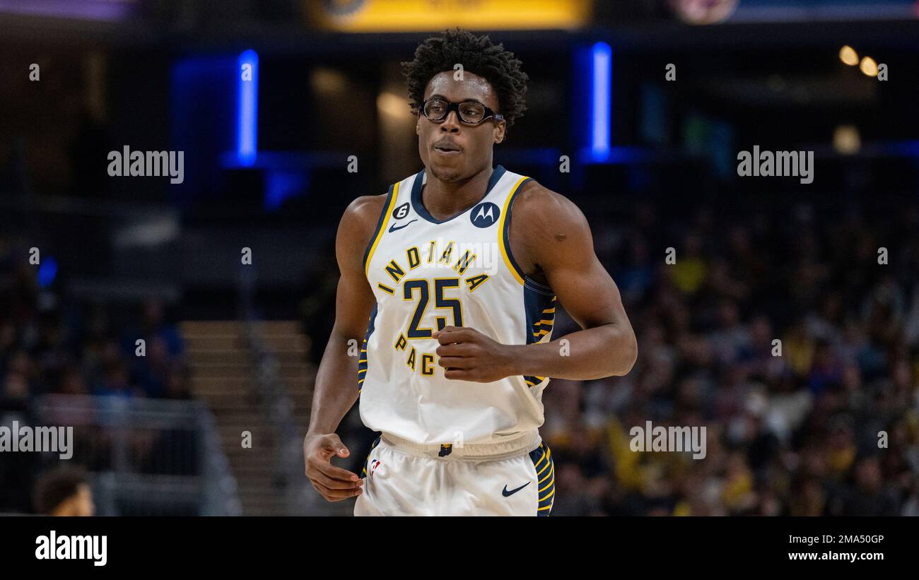 Indiana Pacers forward Jalen Smith (25) during an NBA basketball game ...