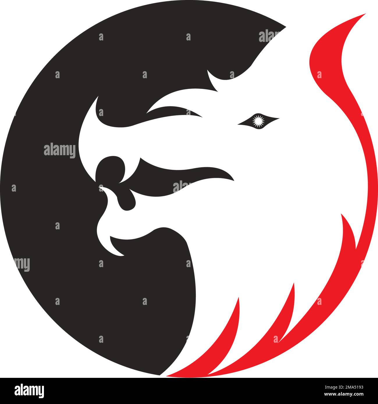 dragon head logo vector illustration template design Stock Vector Image ...