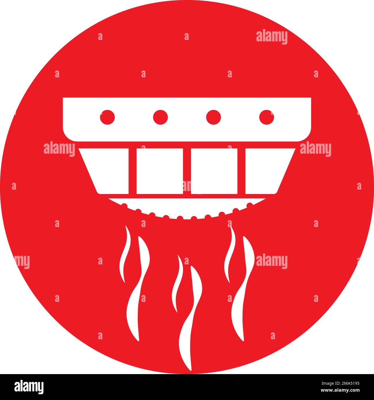 smoke sensor icon vector illustration symbol design Stock Vector Image ...