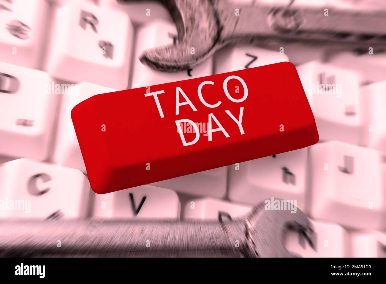 Writing displaying text Taco Day. Business concept celebratory day that ...