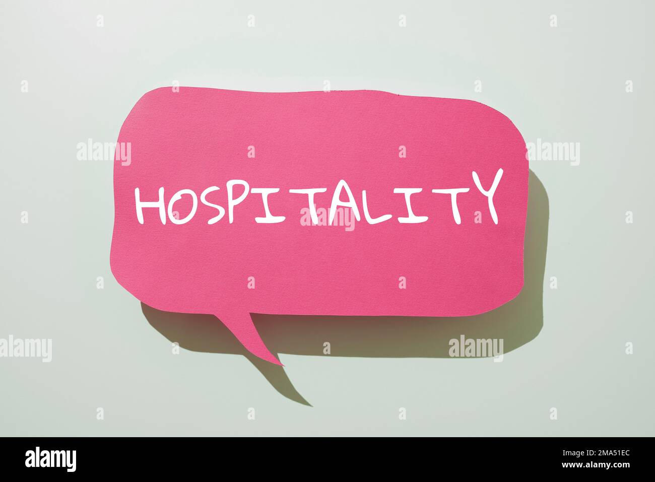 Inspiration showing sign Hospitality. Word Written on the friendly and ...
