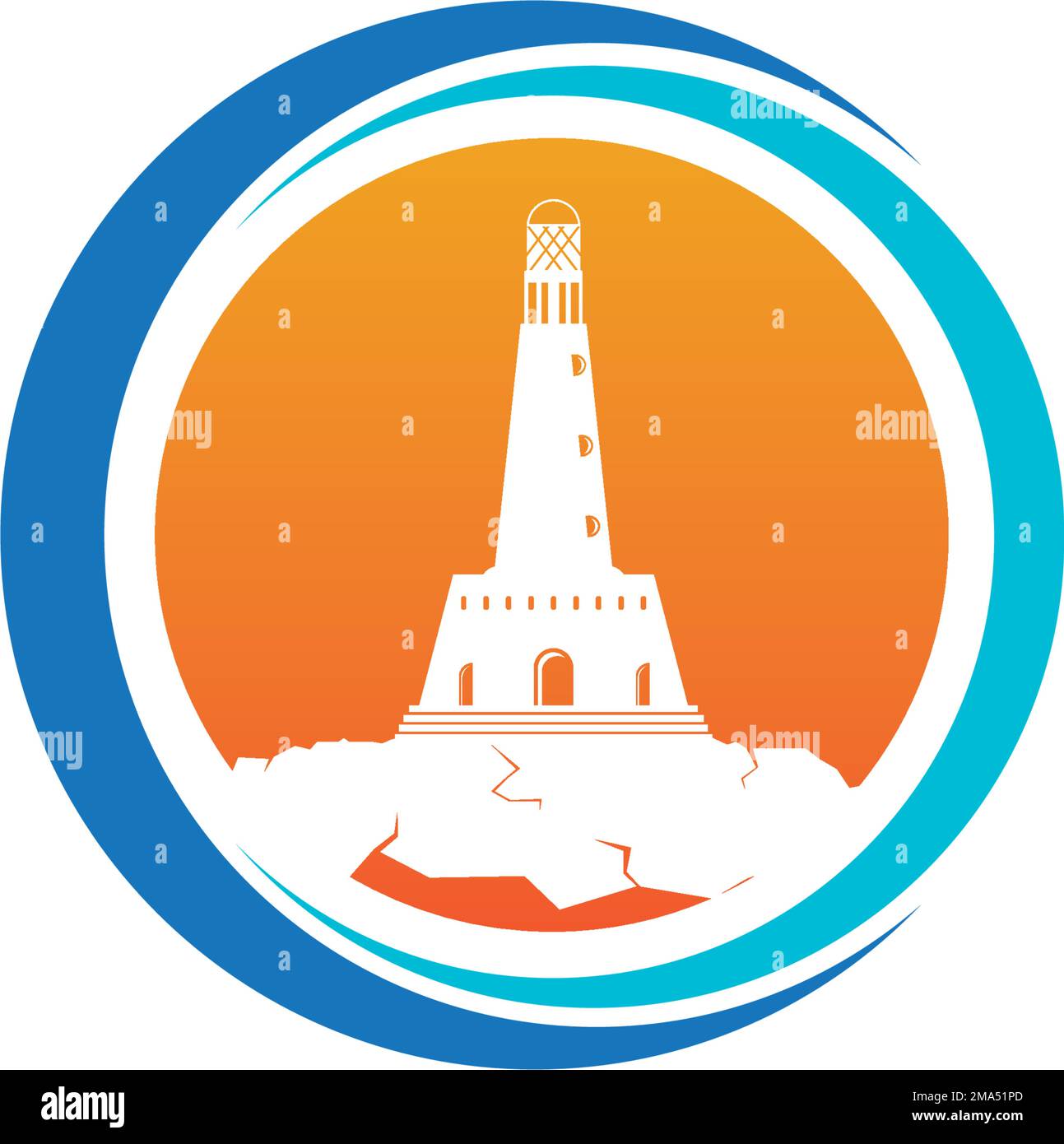lighthouse icon vector illustration logo template Stock Vector Image ...