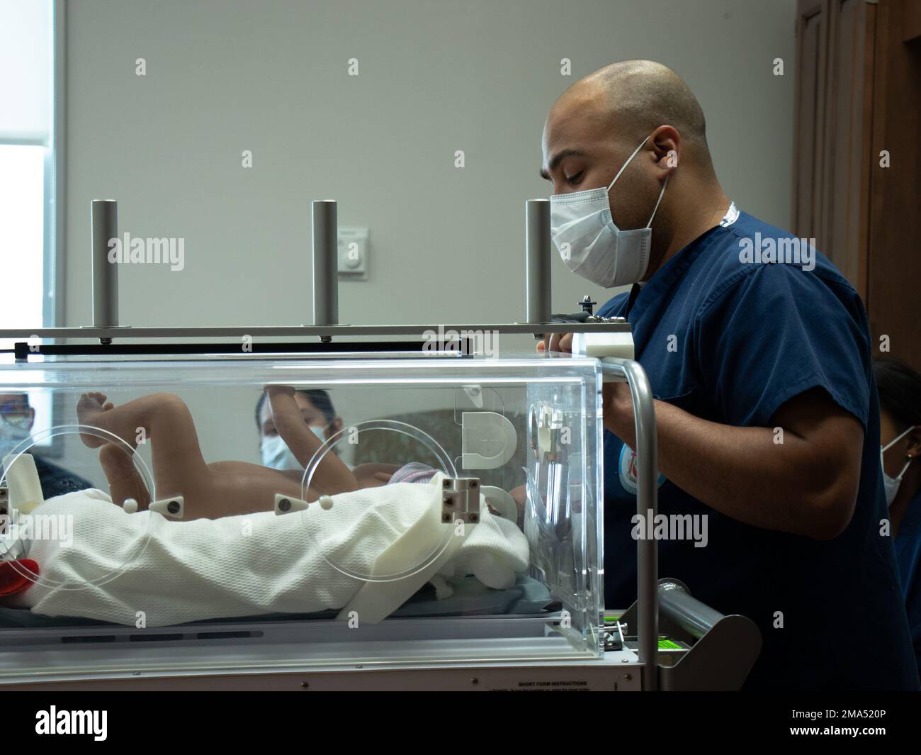 U.S. Air Force Capt. Ruben Castro, a medical officer assigned to the ...