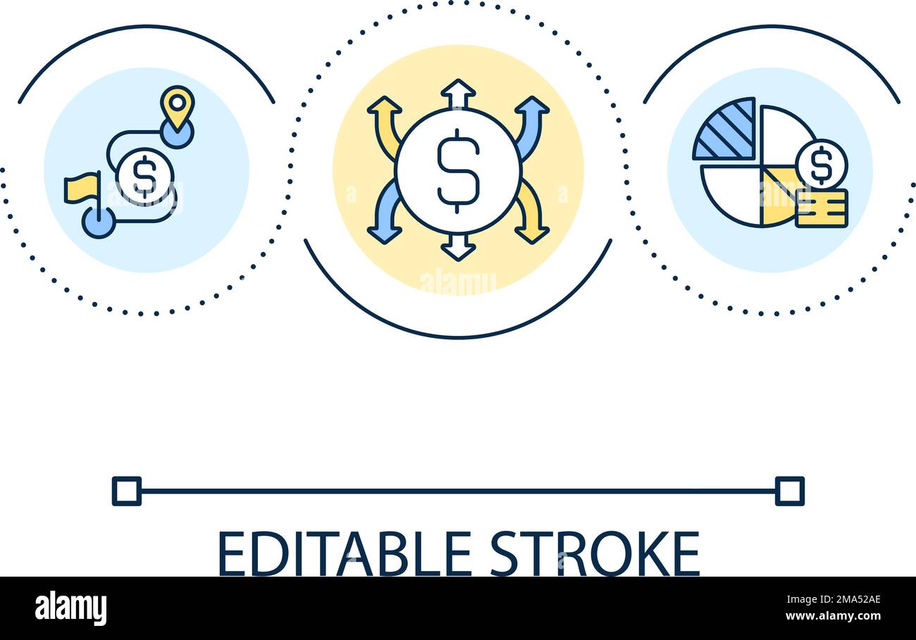 Company budgeting loop concept icon Stock Vector Image & Art - Alamy