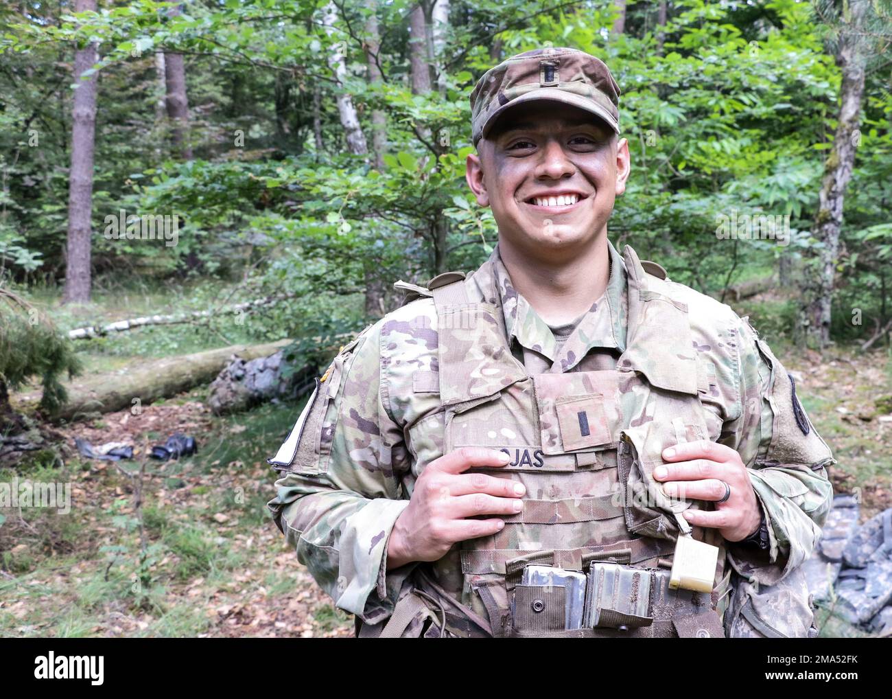 1st Lt. Zachary Rojas, a medical surgical nurse at Landstuhl Regional ...