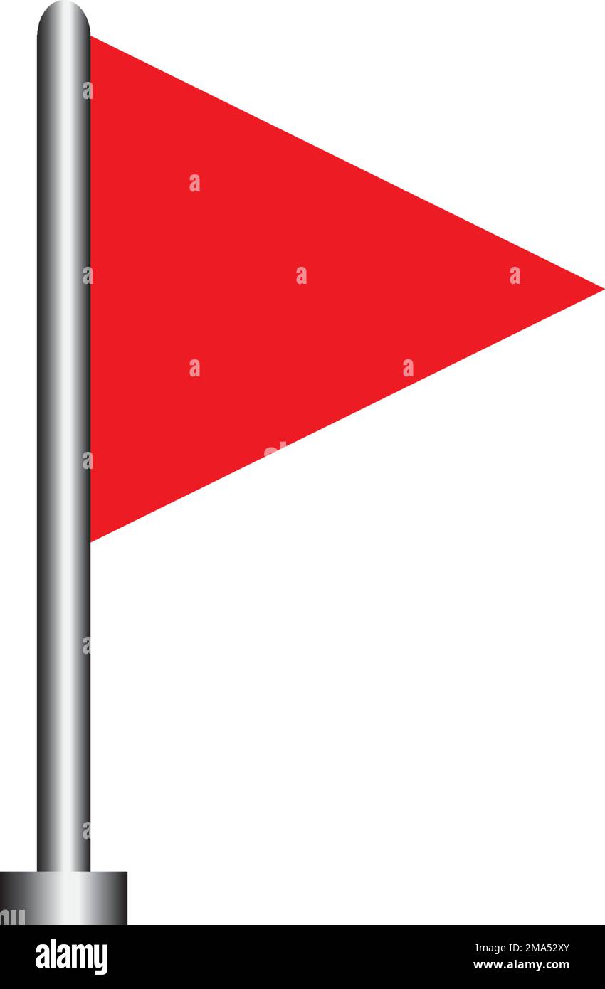 red flag icon vector illustration simple design Stock Vector Image ...