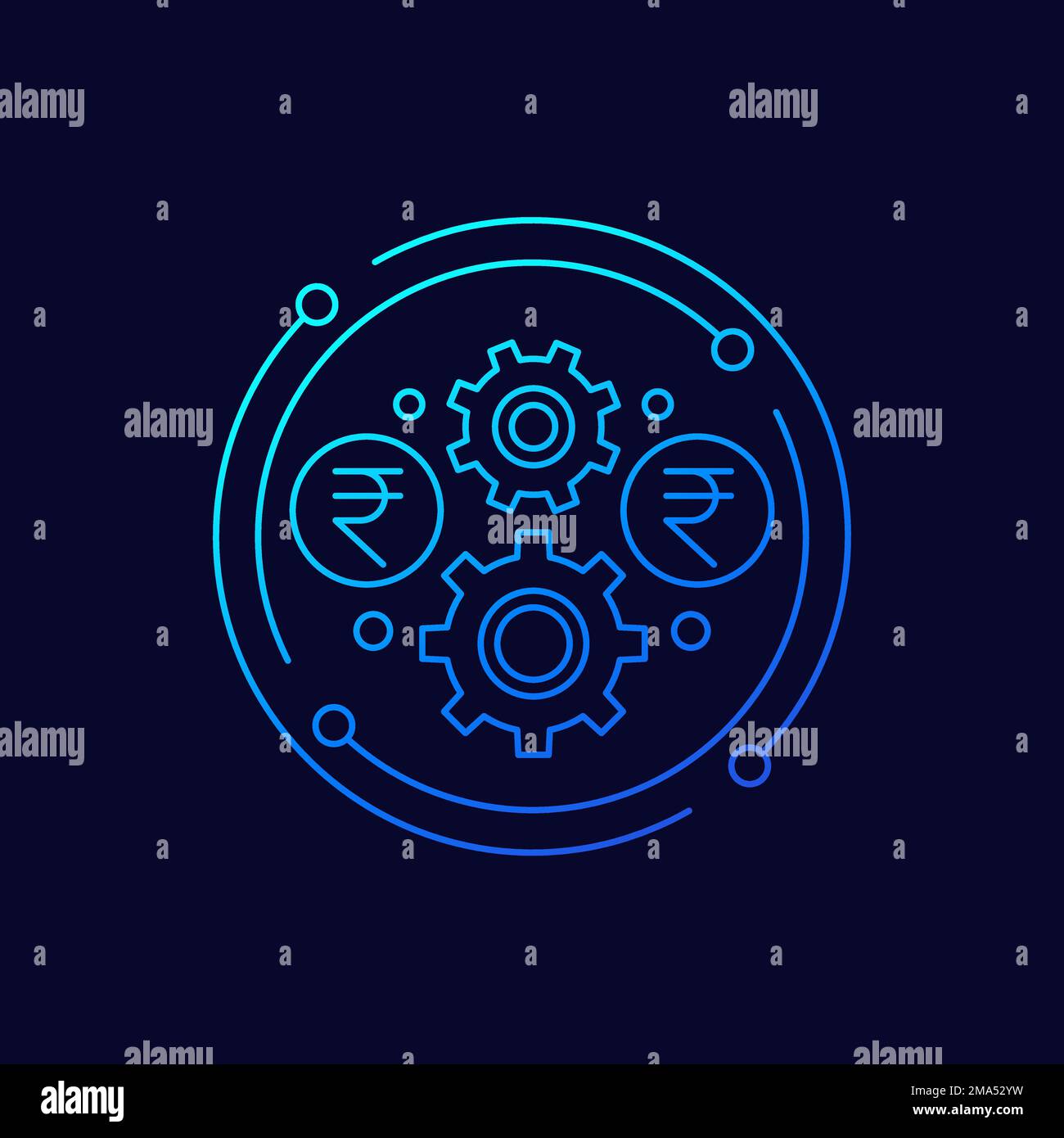 payment processing icon with rupee, line design Stock Vector Image ... payment processing icon with rupee, line design Stock Vector Image ...