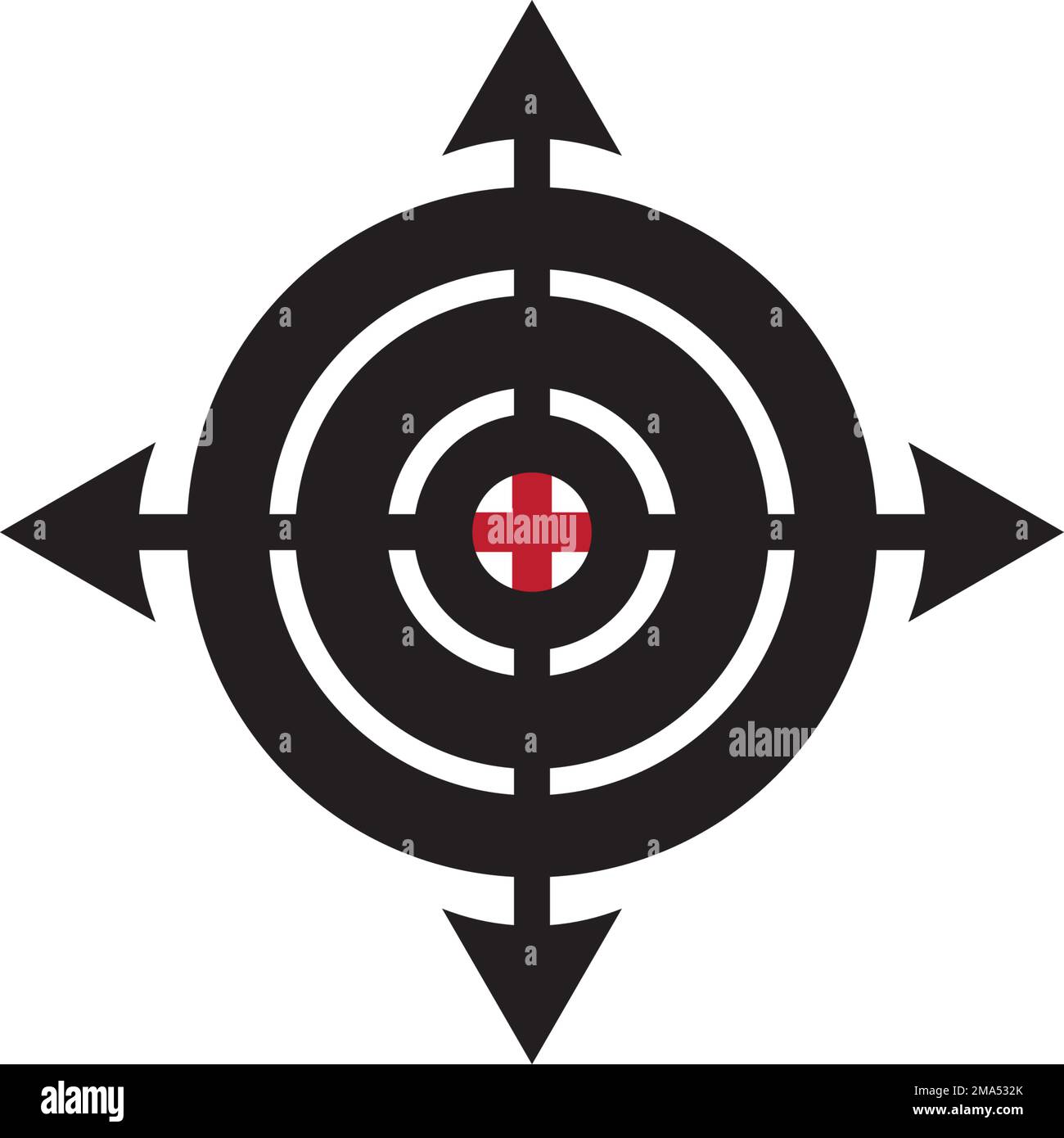 Gun target icon vector illustration template design Stock Vector Image ...