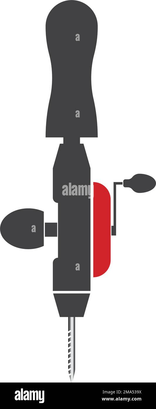 crank drill icon vector illustration template design Stock Vector Image ...