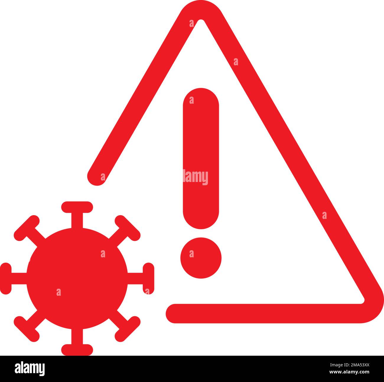 corona virus alert vector icon illustration symbol design Stock Vector ...