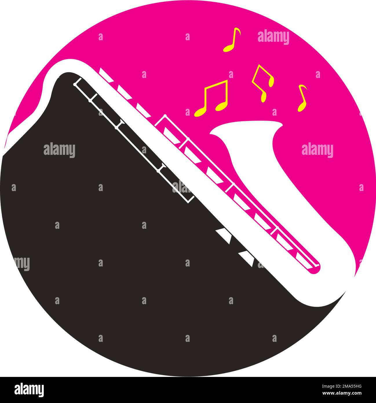 saxophone vector icon illustration logo template Stock Vector Image ...