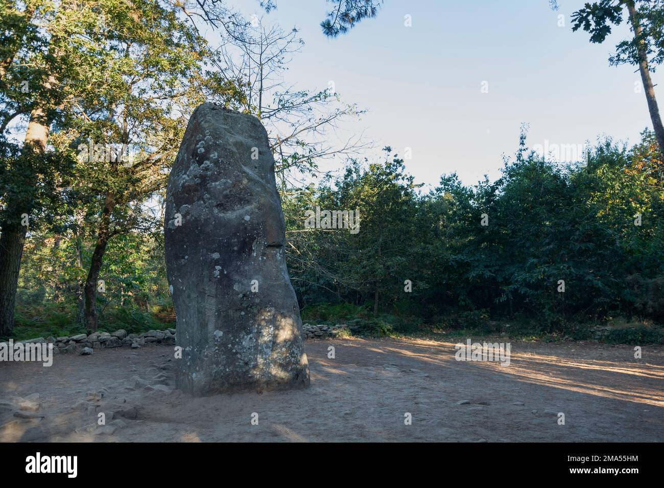 The Manio Giant (Menhir) with 6,5 m. tall. Carnac stones (megalithic ...
