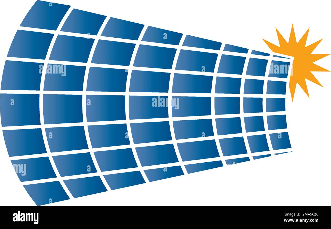 solar power vector icon. illustration logo template Stock Vector Image ...