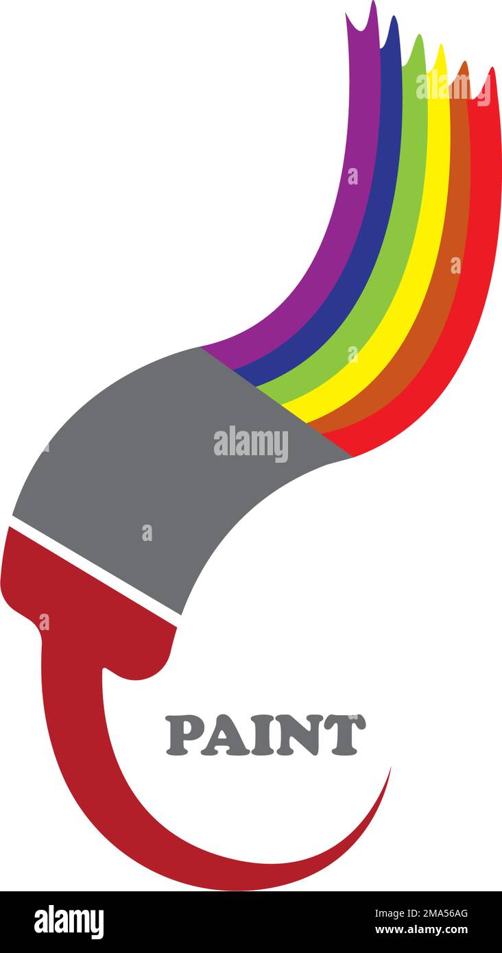 Paint logo vector illustration template design Stock Vector Image & Art ...