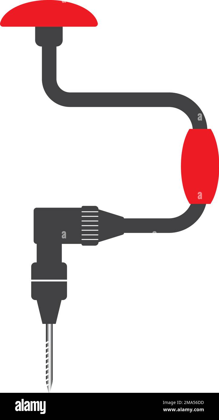crank drill icon vector illustration template design Stock Vector Image ...