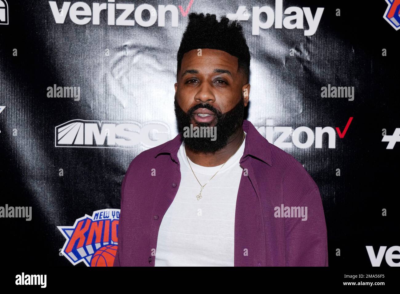 Kenny Barclift attends the New York Knicks season home opener at ...