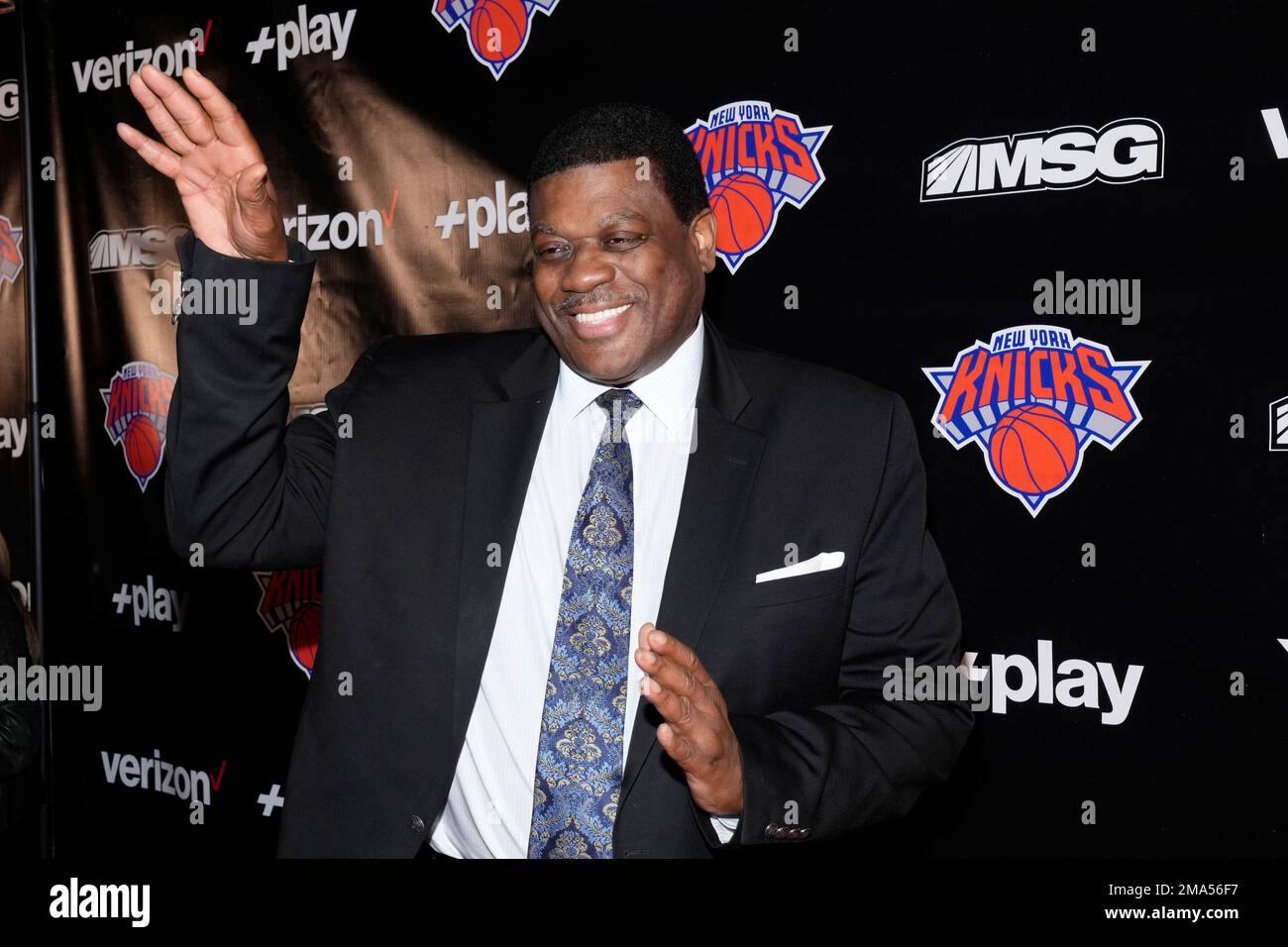 Bernard King attends the New York Knicks season home opener at Madison Square Garden on Friday ...