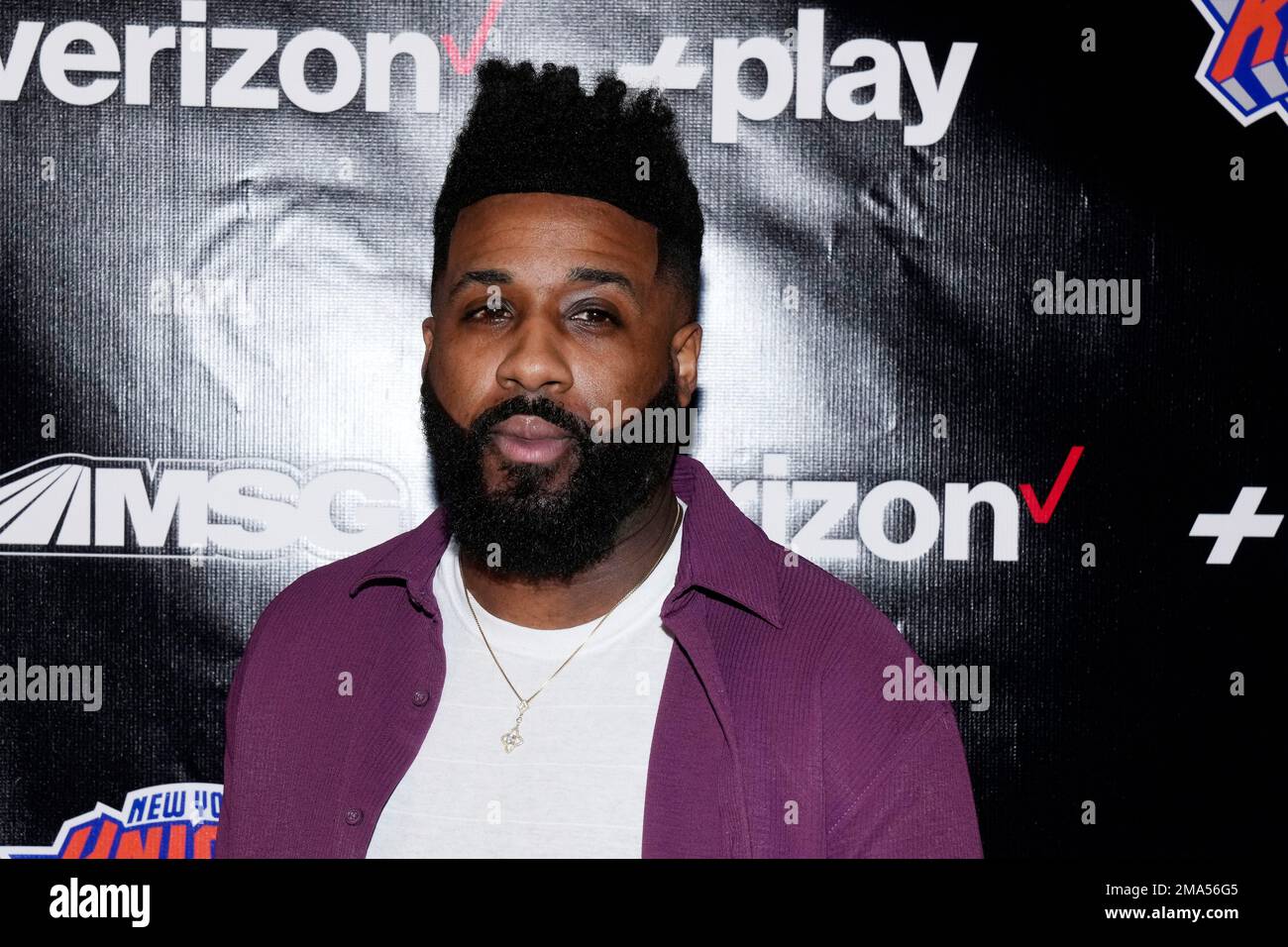 Kenny Barclift attends the New York Knicks season home opener at ...