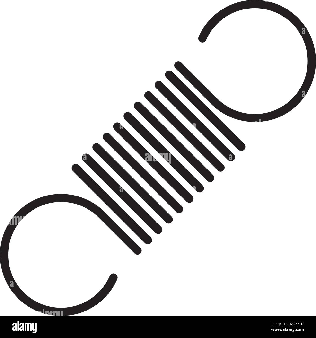Metal Spring Vector Icon Illustration Design Template Stock Vector Image And Art Alamy