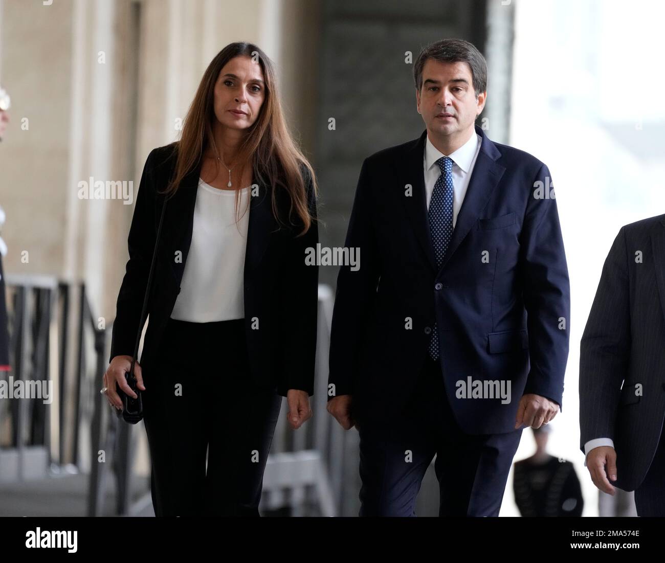 Newly appointed European Affairs Minister Raffaele Fitto arrives with ...