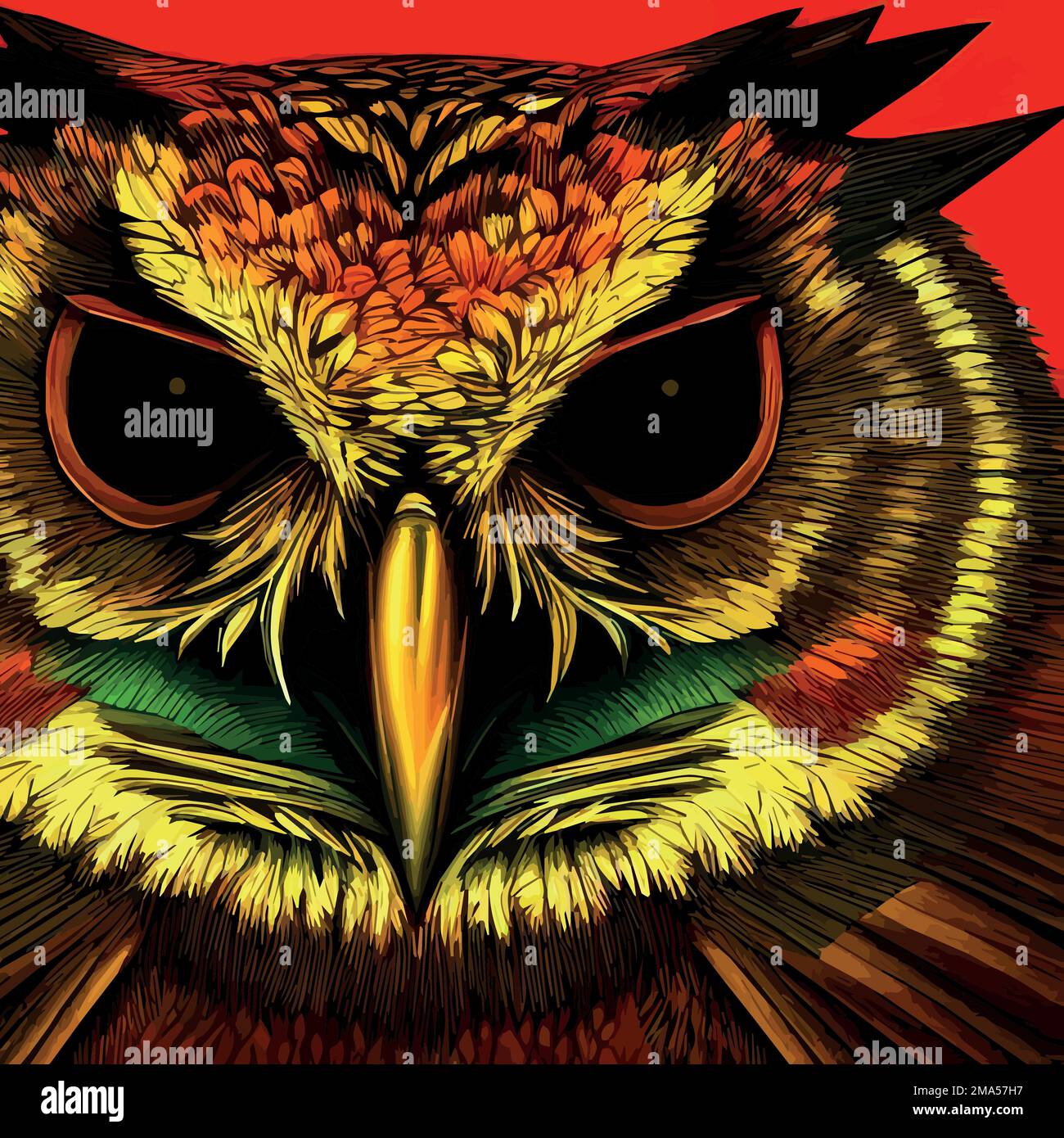 Magical bird picture Stock Vector Images - Alamy