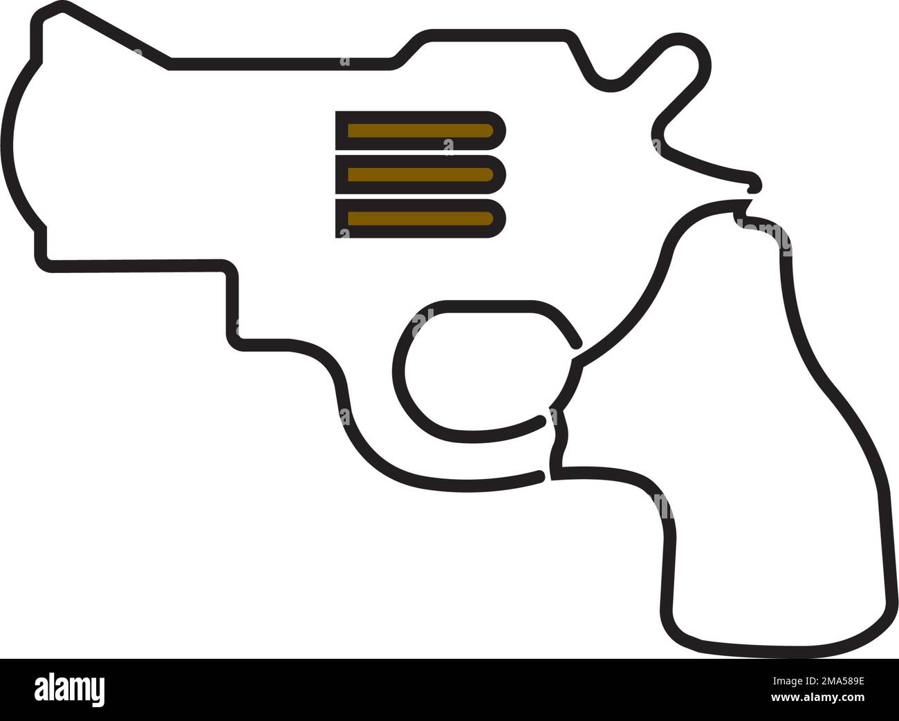 Gun vector icon illustration logo template Stock Vector Image & Art - Alamy